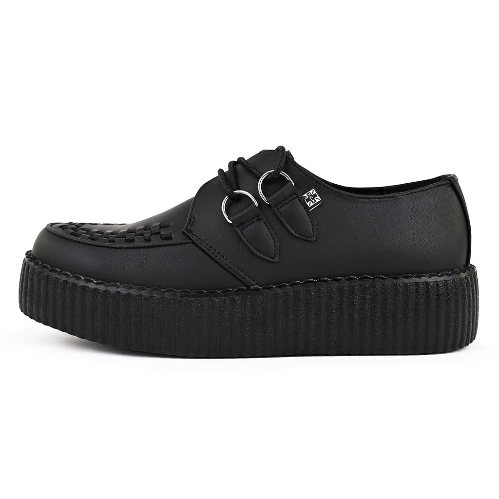 Black TUKskin™ Viva High Creeper | T.U.K. Creepers – T.U.K. Shoes Europe