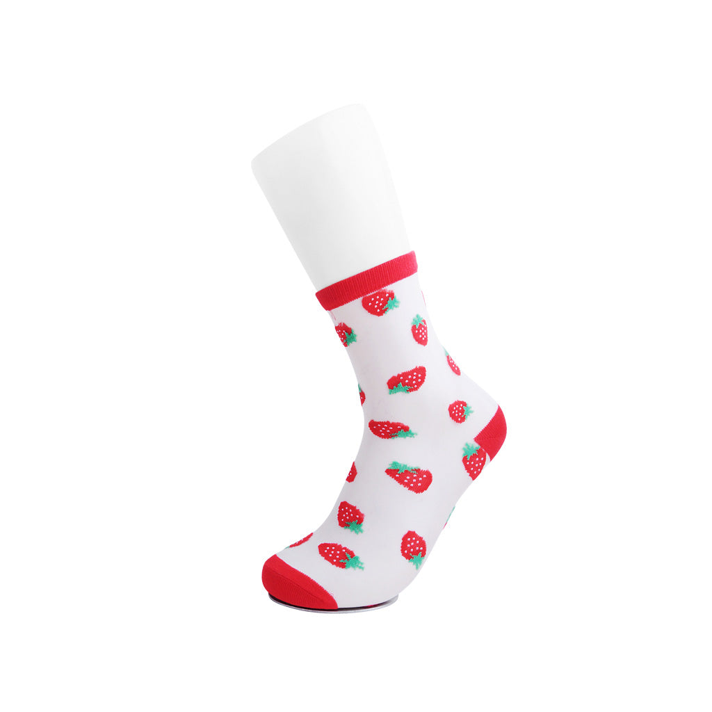 Crew Sock Strawberry Mesh Womens – T.U.K. Shoes Europe