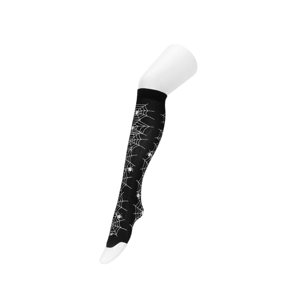 Black Spider Thigh High Sock Womens – T.U.K. Shoes Europe